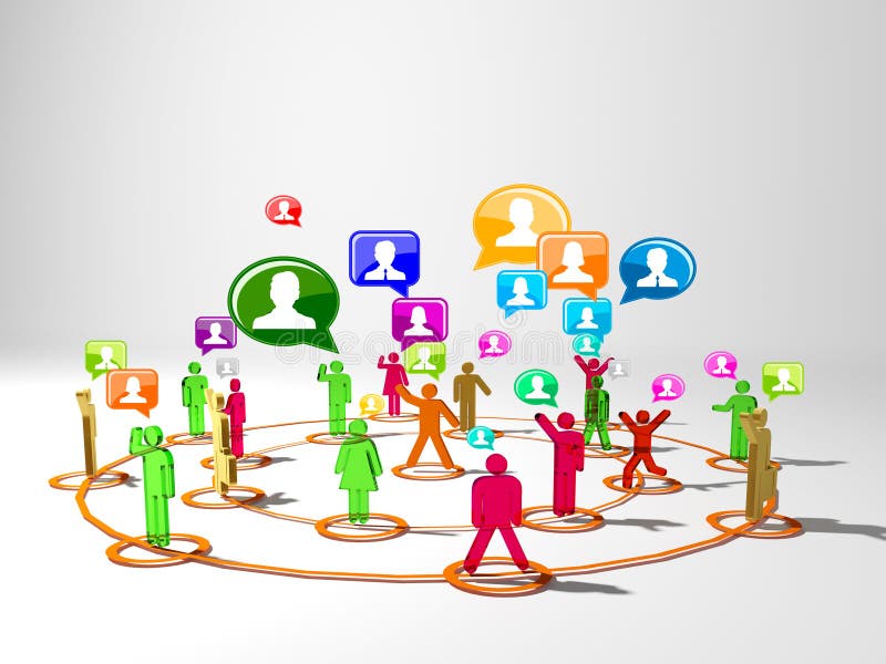 Networking stock illustration. Illustration of addiction - 40719819