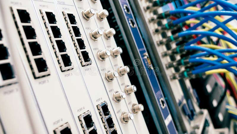 Networking Hardware Used by Isps Stock Image - Image of network, plug ...