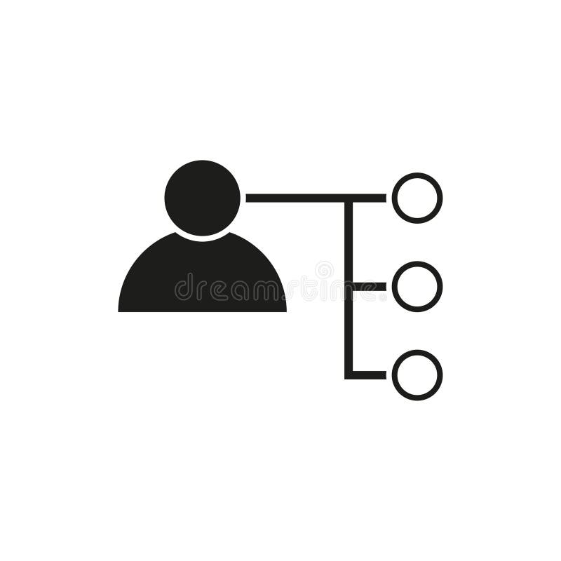 Networking Icon Networking Concept Outline Symbol Vector Illustration