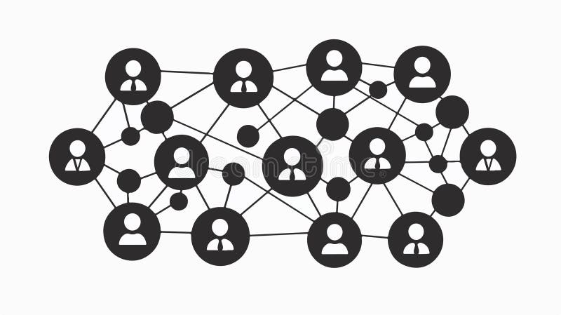 Professional Networking and Marketing Icon for Business Strategies ...