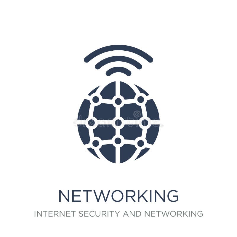 Networking Icon. Trendy Flat Vector Networking Icon on White Background ...