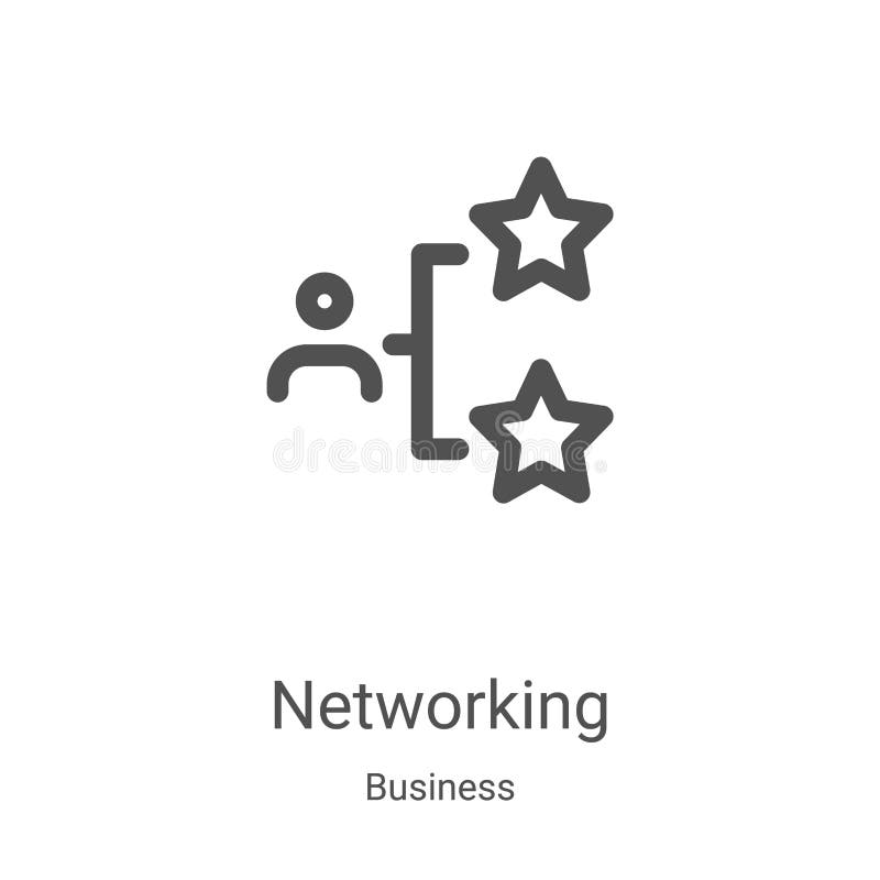 Networking Icon Vector from Business Collection. Thin Line Networking ...