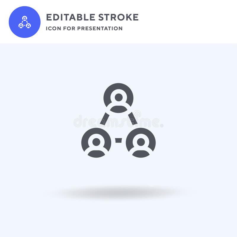 Networking icon vector stock vector. Illustration of sign - 345308581