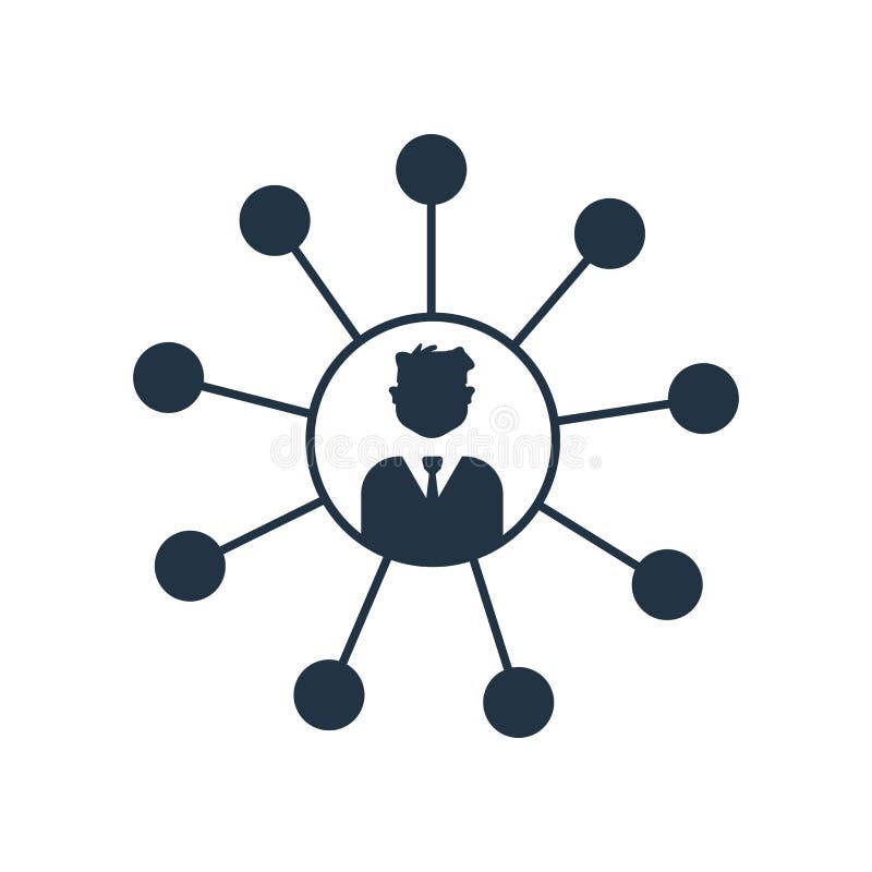 Networking Icon Vector Isolated on White Background, Networking Sign ...