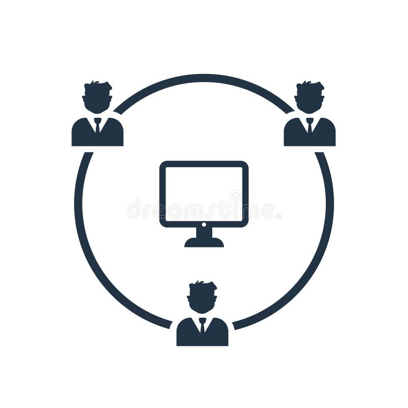 Networking Icon Vector Isolated on White Background, Networking Sign ...