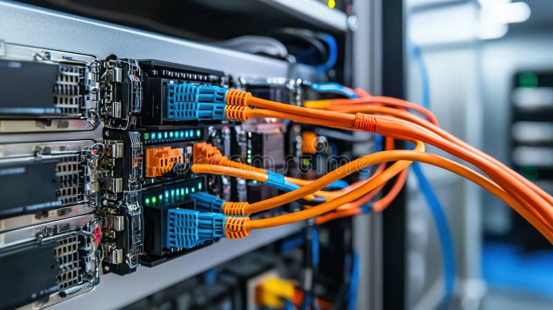 Networking Infrastructure Setup Data Center Technology Equipment High ...