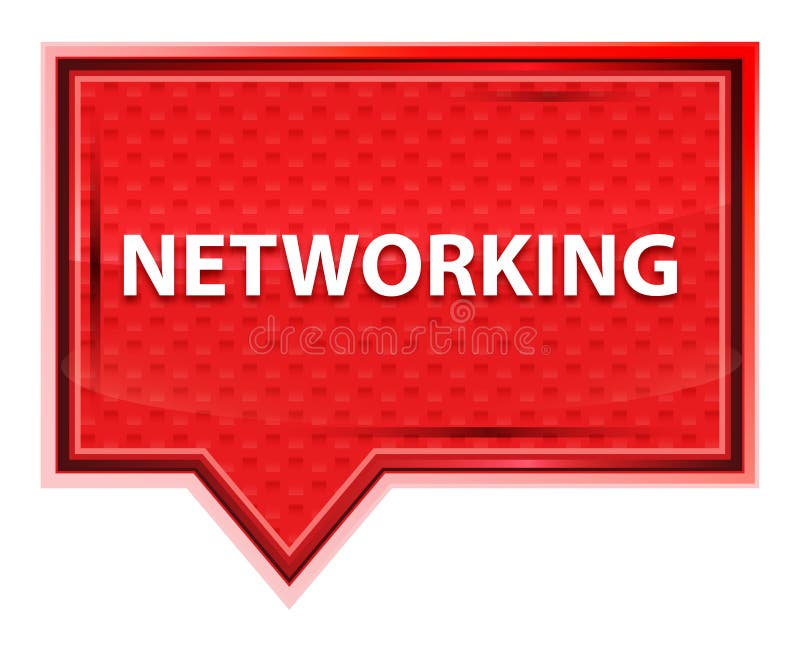 Networking Misty Rose Pink Banner Button Stock Illustration ...