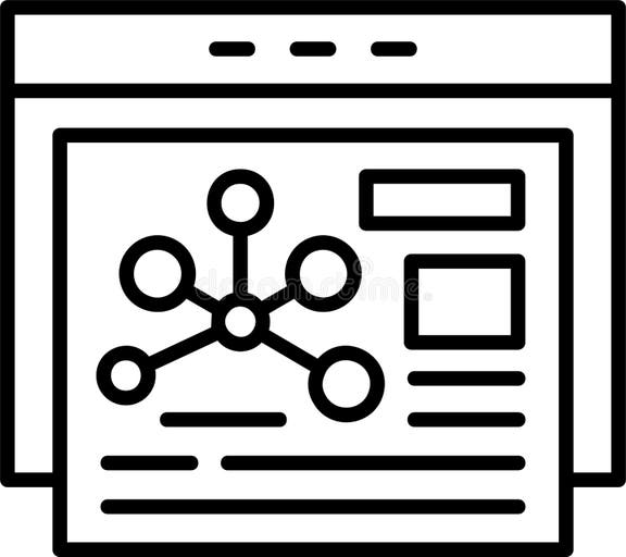 Networking Outline Vector Icon Stock Vector - Illustration of ...