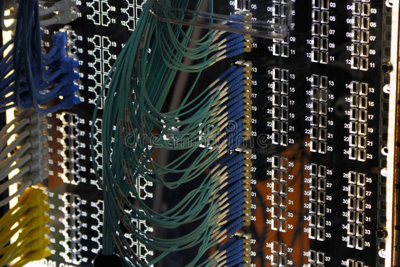 Networking patch panel stock photo. Image of data, communication - 45295298
