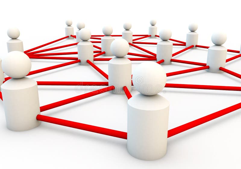 Team Of People In A Circle Forming A Whole Group Stock Illustration ...