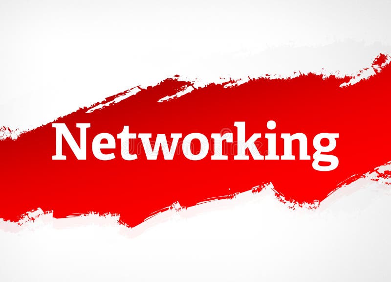 Networking Red Brush Abstract Background Illustration Stock ...