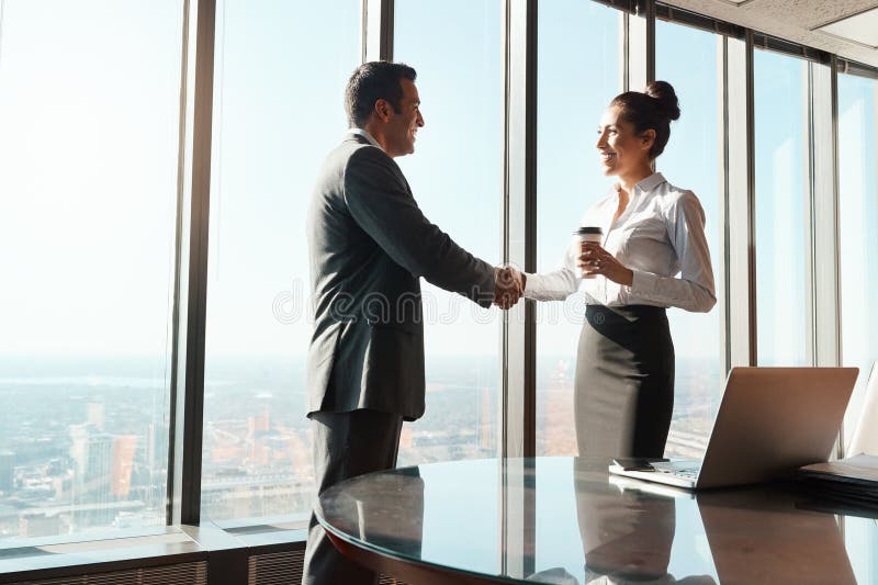 Networking is Such a Powerful Tool in Business. Two Businesspeople ...