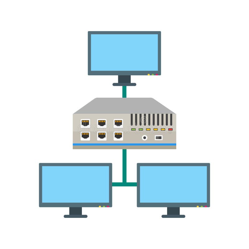 Networking Switch stock vector. Illustration of design - 80770094