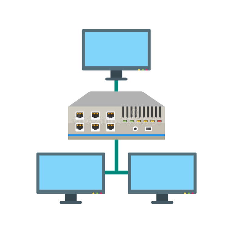 Networking Switch stock vector. Illustration of connector - 79834222