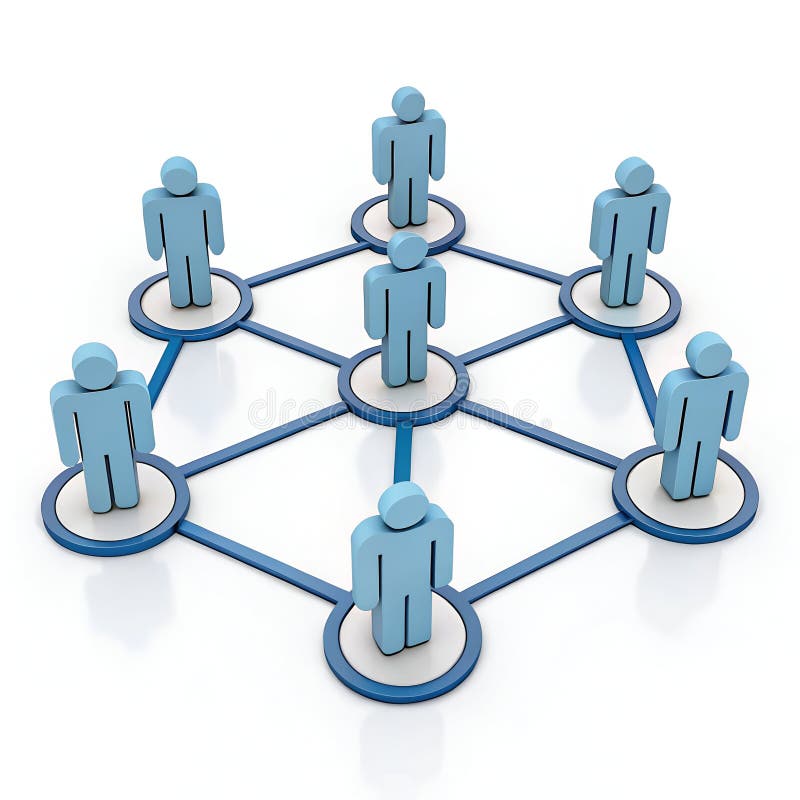 Networking and team stock illustration. Illustration of connect - 74212755
