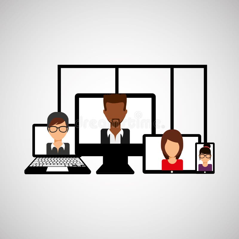 Networking and team stock illustration. Illustration of community ...