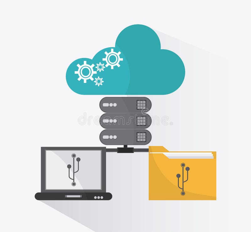 Networking and Technology Design Stock Vector - Illustration of ...