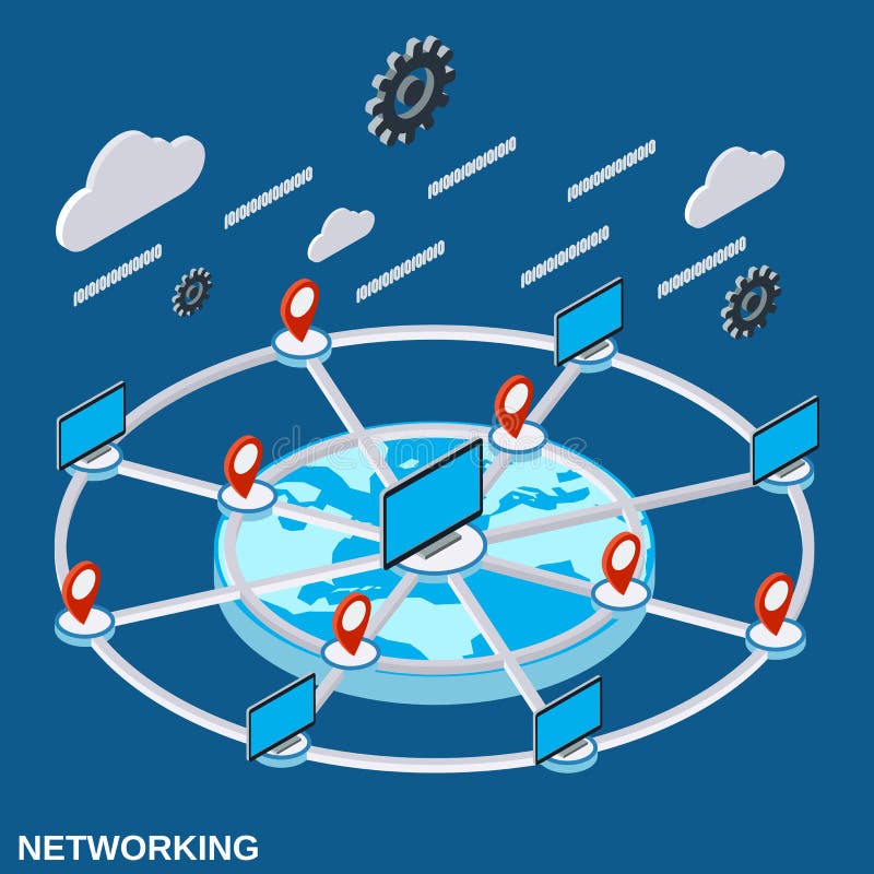 Networking Vector Concept Illustration Stock Vector - Illustration of ...