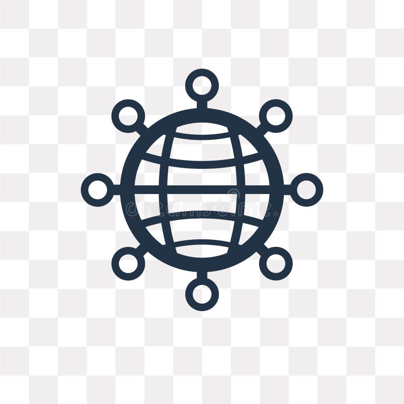 Networking Vector Icon Isolated on Transparent Background, Networking ...