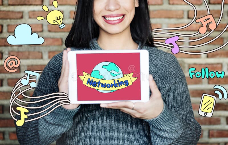 Networking Wireless Internet Online Concept Stock Image - Image of ...