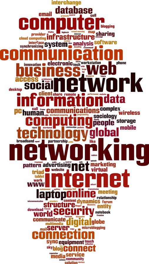 Networking word cloud stock vector. Illustration of entity - 187807591