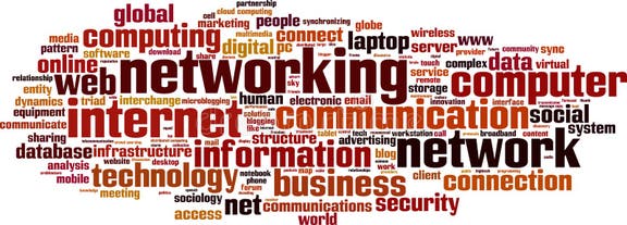 Networking word cloud stock vector. Illustration of interchange - 160845337
