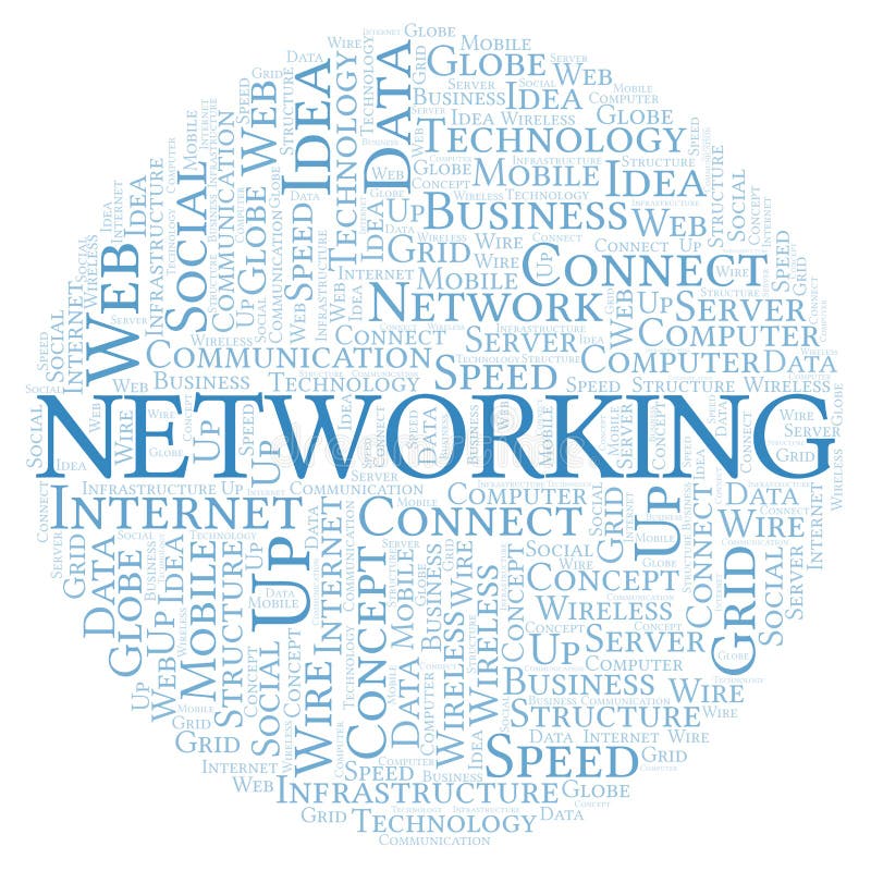 Networking word cloud stock vector. Illustration of entity - 187807591