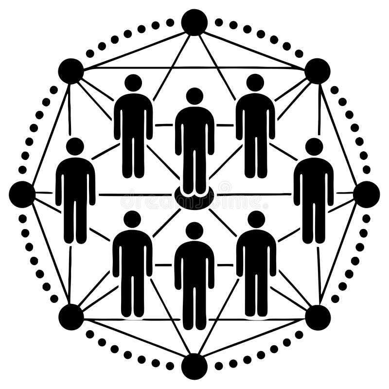 Networkings Connected Group Communication Symbol Simplified ...
