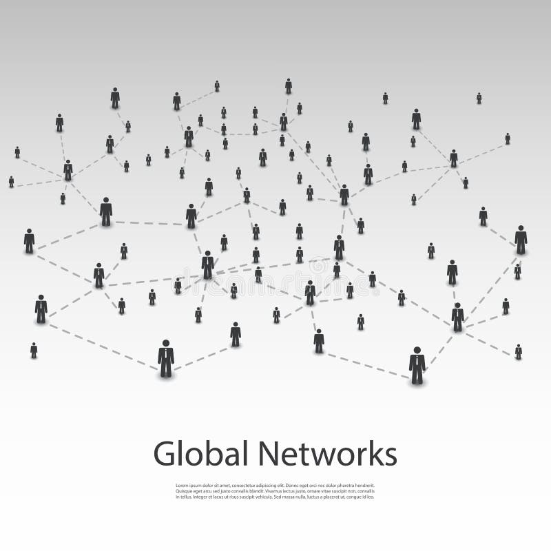 Networks - Business Connections - Social Media Concept Design Stock ...