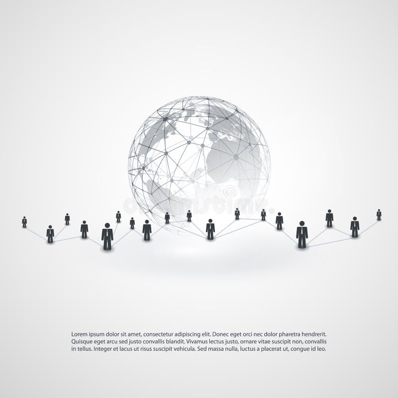 Business, Connection, Network - Website Template Stock Vector ...