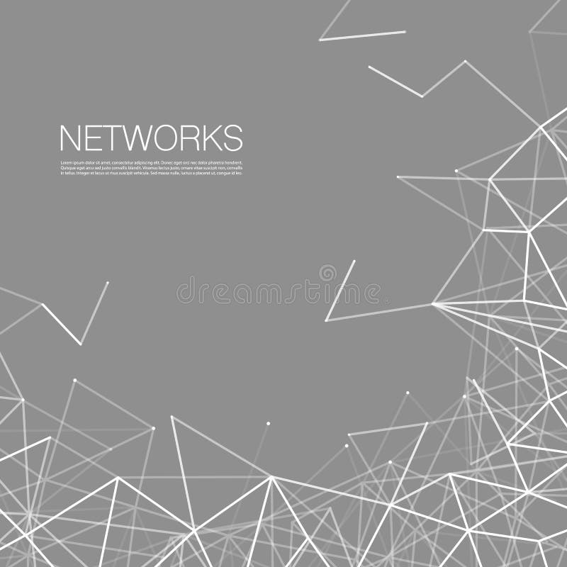 Networks, Connections Concept - Black and White Network Mesh Stock ...