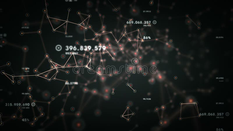 Data and Networks Blue stock video. Video of internet - 54825145