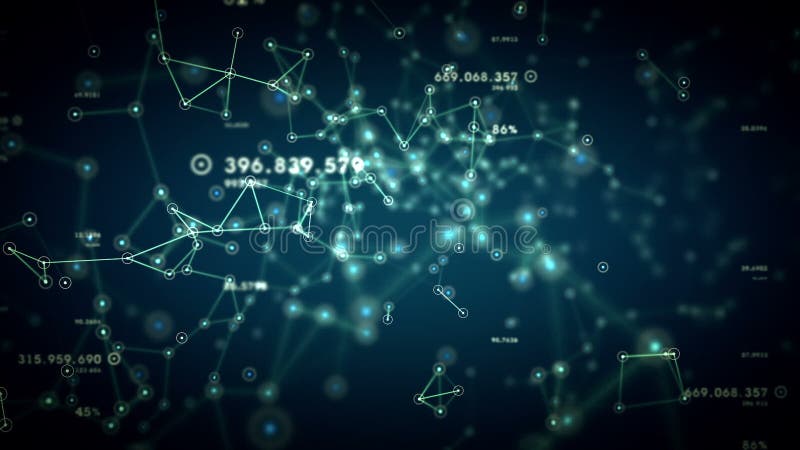 Data and Networks Blue stock video. Video of internet - 54825145