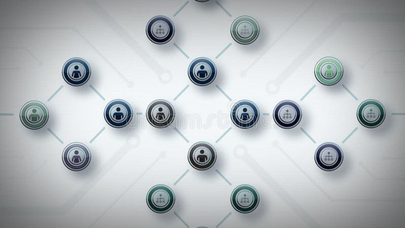 Connected People Blue Dolly Stock Footage - Video of blue, information ...