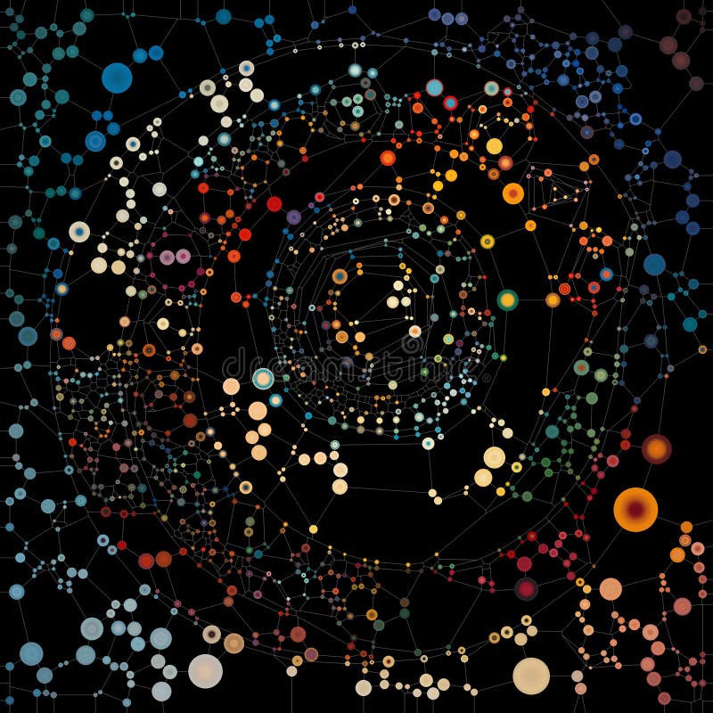 Networks of Unity stock illustration. Illustration of spatial - 371392645