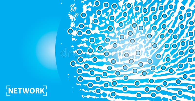 Verbundene Knotenpunkte, Die Ein Netz Darstellen Stock Abbildung ...