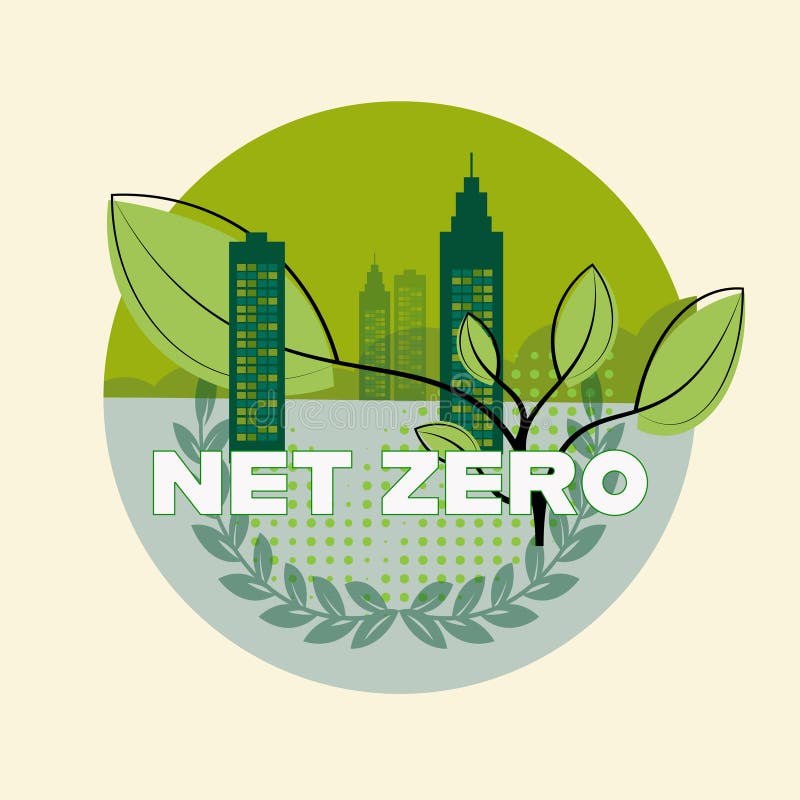 Net Zero Concept - Vector Illustration Stock Vector - Illustration of ...