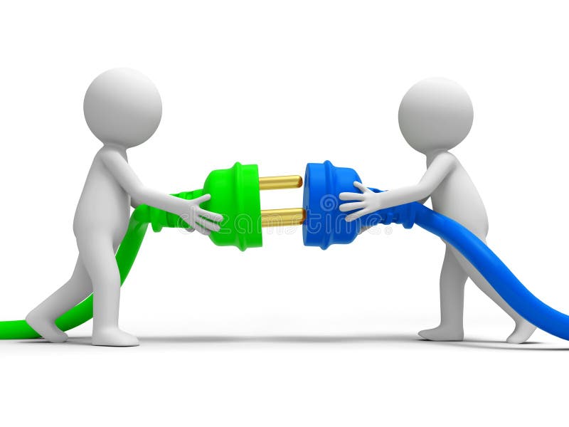 Netzstecker stock abbildung. Illustration von leute, elektrizität ...