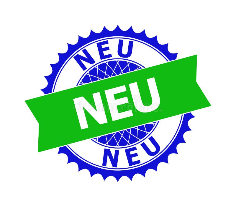 NEU Bicolor Clean Rosette Template for Stamps Stock Illustration ...