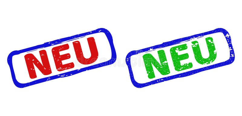 NEU Bicolor Rough Rectangular Watermarks with Distress Textures Stock ...