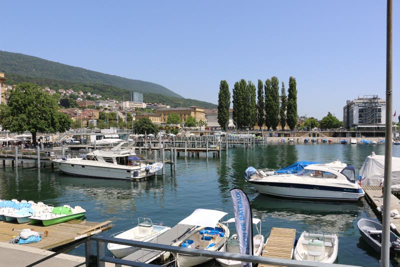 Lake Neuchatel stock photo. Image of neuchatel, lakes - 15206790