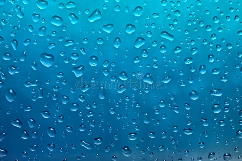 Neue Blaue Tropfen Des Wassers Stockbild - Bild von auszug, frische ...