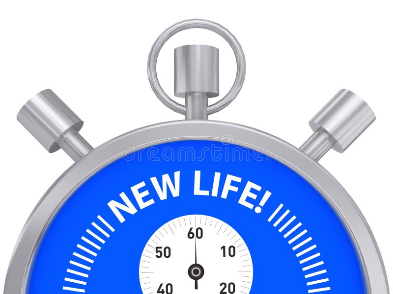 Neue Lebensdauer stock abbildung. Illustration von religion - 41807192