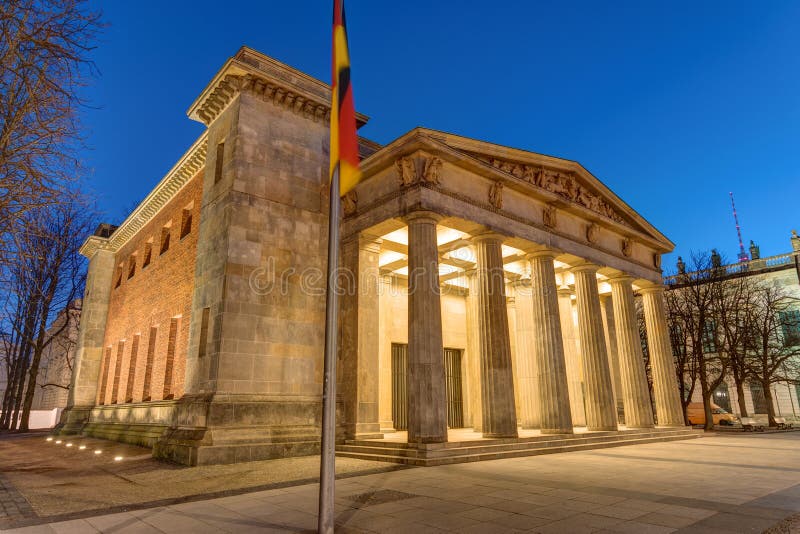 The Neue Wache in Berlin stock image. Image of memorial - 109653475