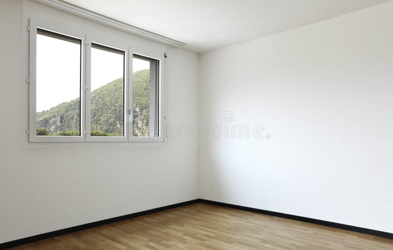 Der Leere Raum Der Neuen Wohnung Stockbild - Bild von architektur ...