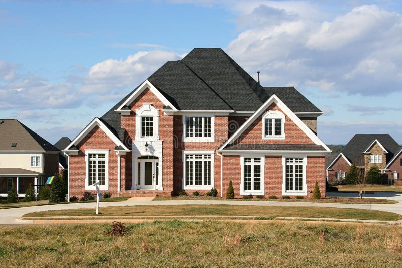 Neues Haus stockfoto. Bild von aufbau, glas, ziegelstein - 4032624