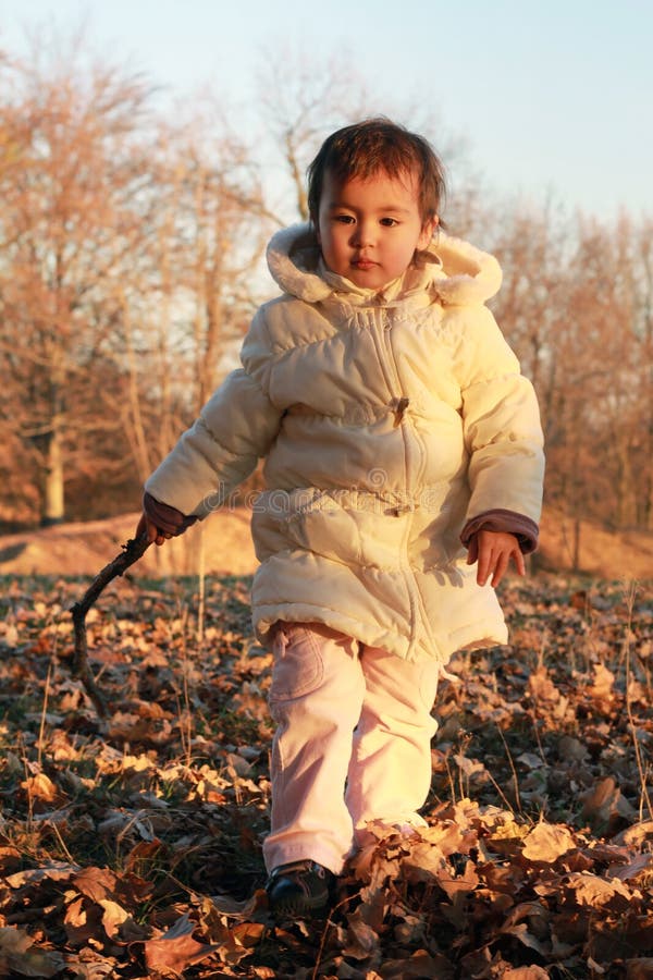 Neugieriges Und Unvorsichtiges Kind Stockfoto - Bild von sonne, schön ...