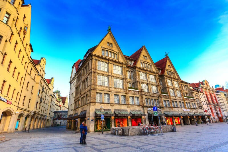 Neuhauser Street in Munich, Germany Editorial Photo - Image of ...