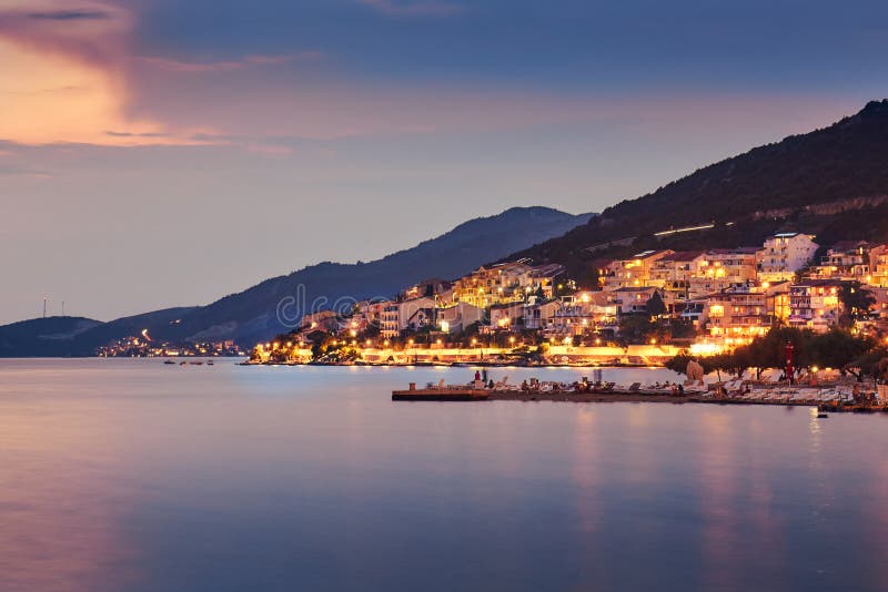 Neum Bucht, Bosna Und Herzegowina Stockfoto - Bild von strand, ansicht ...