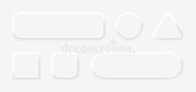 Neumorph UI kit stock vector. Illustration of newmorph - 175303248